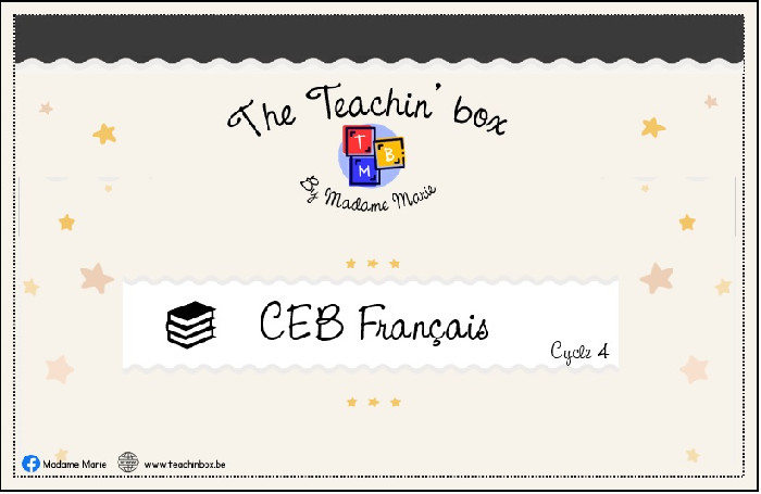 Teachin'Box - CEB Français - Cycle 4 :: Teachinbox