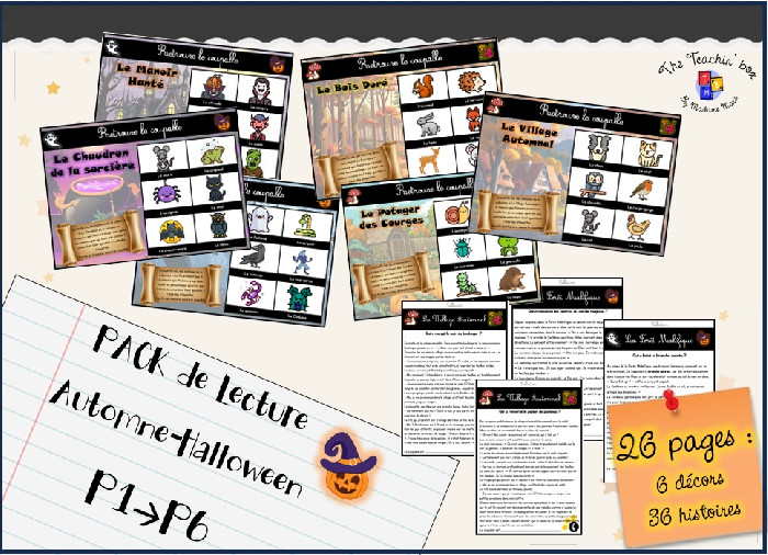 Pack de lecture Automne - Halloween :: Teachinbox